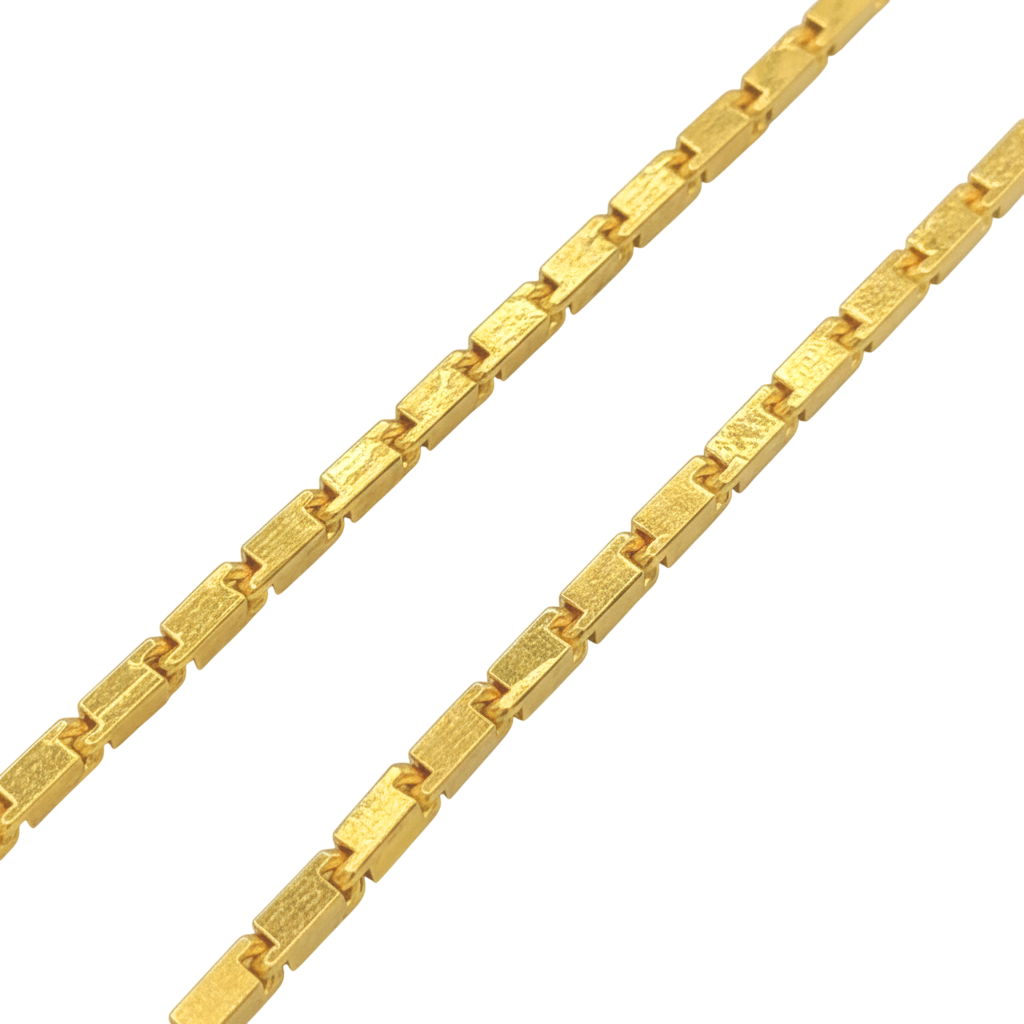 24K Yellow Gold 3.4MM Baht Chain– Ta Jewelers