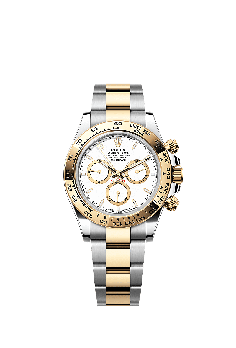 Rolex Two-Tone (YG/SS) Daytona - 40mm - White, golden counter rings– Ta ...