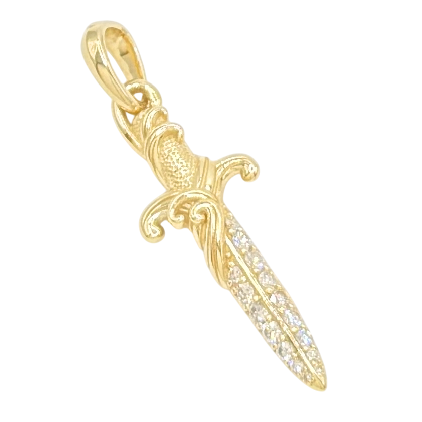 Dagger Pendant w/ Diamond Blade– Ta Jewelers