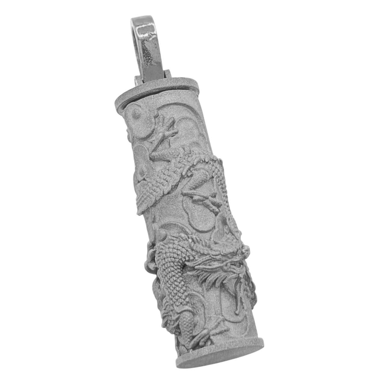 Dragon Cylinder Barrel Pendant– Ta Jewelers