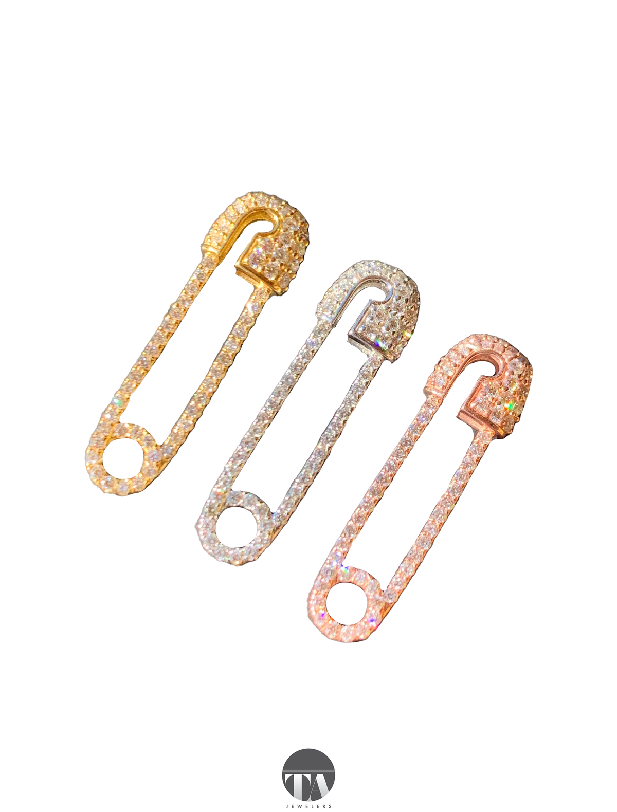 Diamond Safety Pins– Ta Jewelers